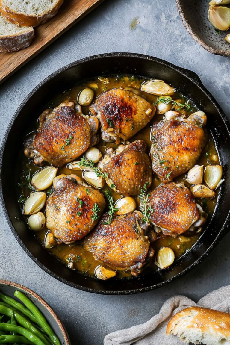 Julia Child Chicken With 40 Cloves Of Garlic - Delish Sides
