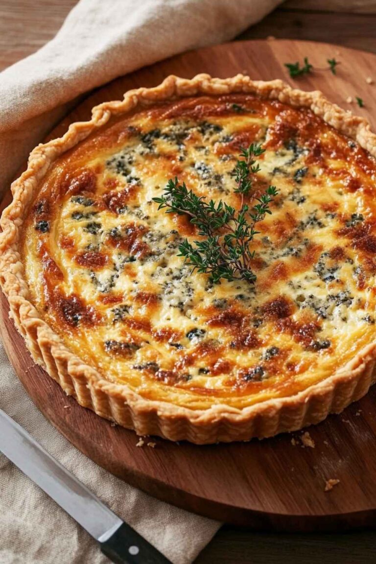 Julia Child Blue Cheese Quiche - Delish Sides